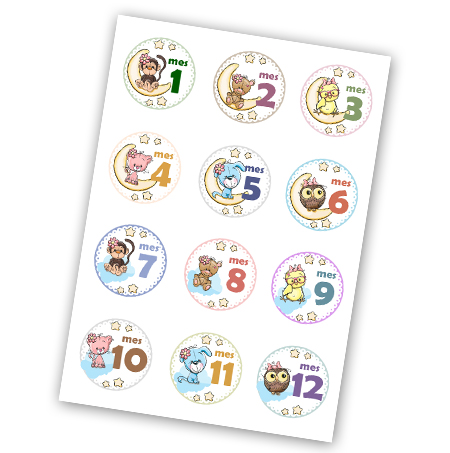 Baby Stickers Niña 3 | AlCole
